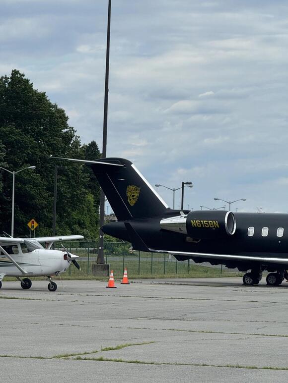 Spotting A Jet With A Crowned Skull At Albany Airport Stirs Rumors Of ...