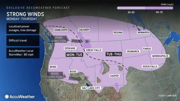 Robust storm barreling into Northwest US to usher in rain, gusty winds