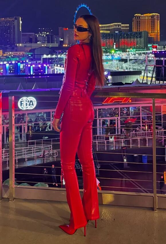 Alix Earle’s Sister Ashtin Smolders in Fiery Red Latex Look at F1 Las ...