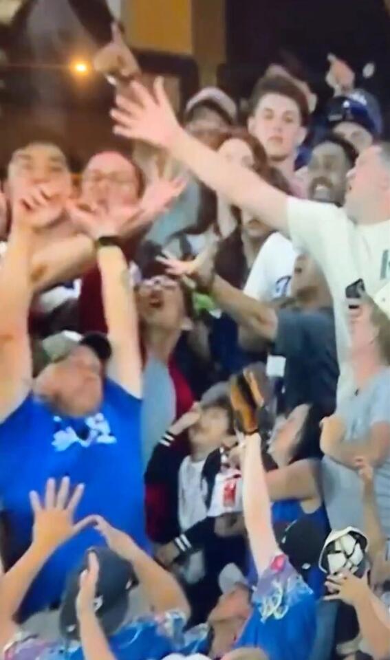 Shohei Ohtani home run hits kid in the head in scary Dodgers scene ...