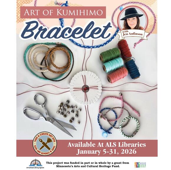 Art of Kumihimo Bracelet Take & Create Kits Available at ALS Libraries ...