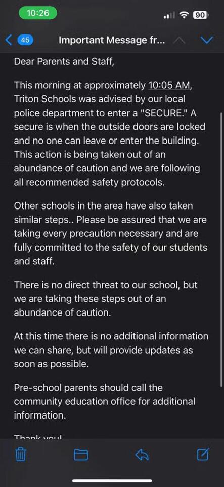 UPDATE: Person of interest in school lockdowns still at large - NewsBreak