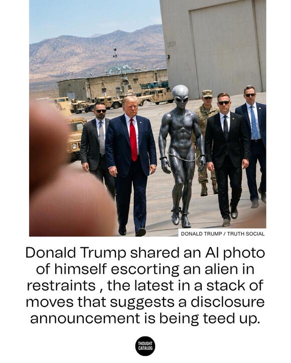 Trump’s AI Alien Post Looks Like a Meme, but Here’s the Disclosure ...