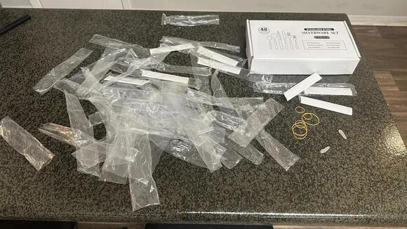 Customer outraged after opening new 48-piece kitchen set bought online ...