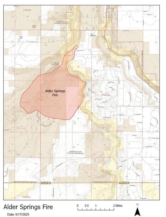 Alder Spring Fire in central Oregon grows to 2,500 acres; Cove ...