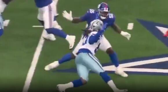 New York Giants Lineman Hit With Crazy Penalty After Smacking Cowboys ...