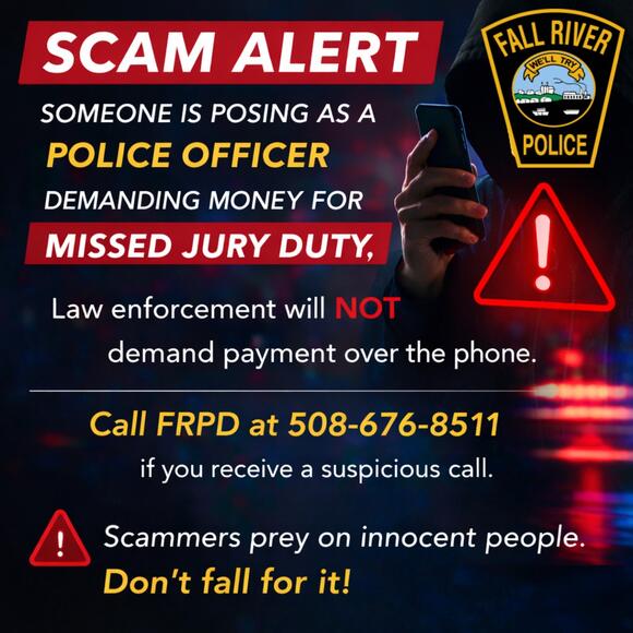Fall River Police Warns Community About New Jury Duty Phone Scam ...
