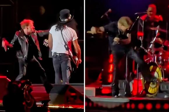 Slash Explains Axl Rose’s Viral Mic Toss at Guns N’ Roses’ Argentina ...