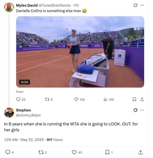 Amid Fierce Backlash, Danielle Collins Receives Support From Some Fans ...