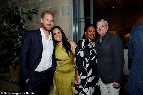 Meghan's awkward night out at Netflix party: 'Exaggerated' show of ...