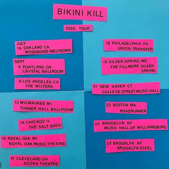Bikini Kill Announce Summer 2026 North American Tour Dates - NewsBreak