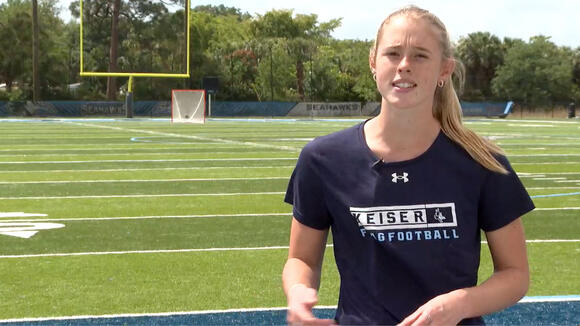 Keiser women's flag football team working to achieve 'big goals'