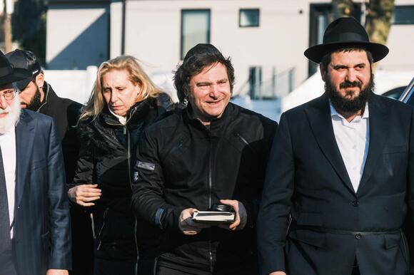 Javier Milei, Argentina’s president-elect, visits revered rabbi’s grave ...
