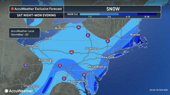 Projected Snowfall Totals Increase For Weekend Nor'easter: New Map ...