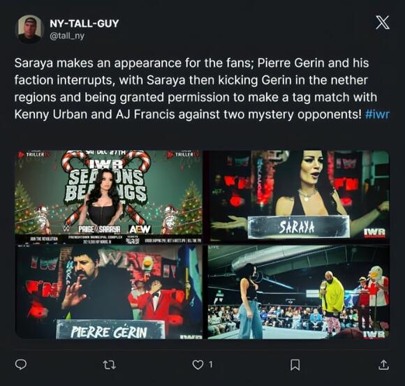 Saraya Makes Shock Return To Wrestling On Indie Show - NewsBreak