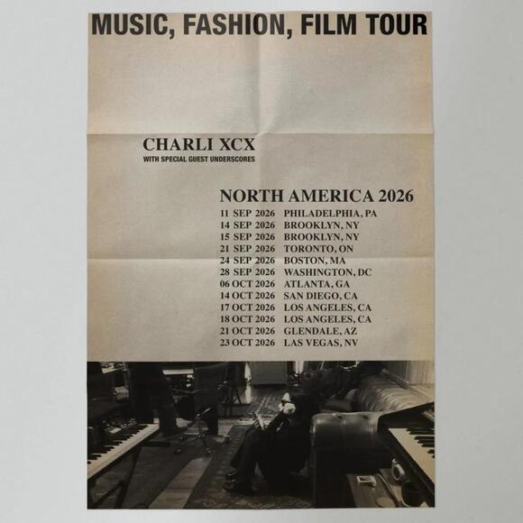 Charli XCX Announces Fall 2026 ‘Music, Fashion, Film’ North American ...