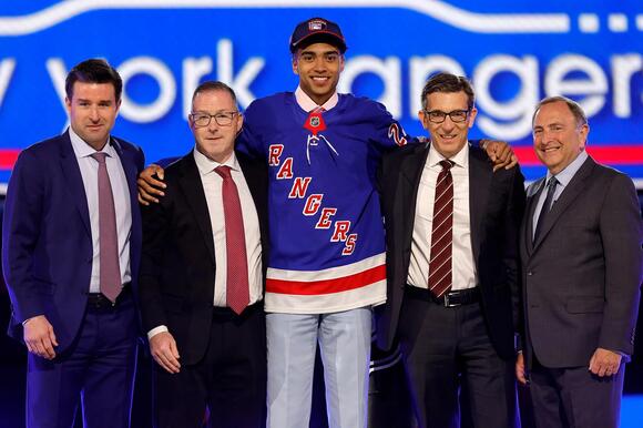 Rangers select defenseman EJ Emery in first round of 2024 NHL Draft