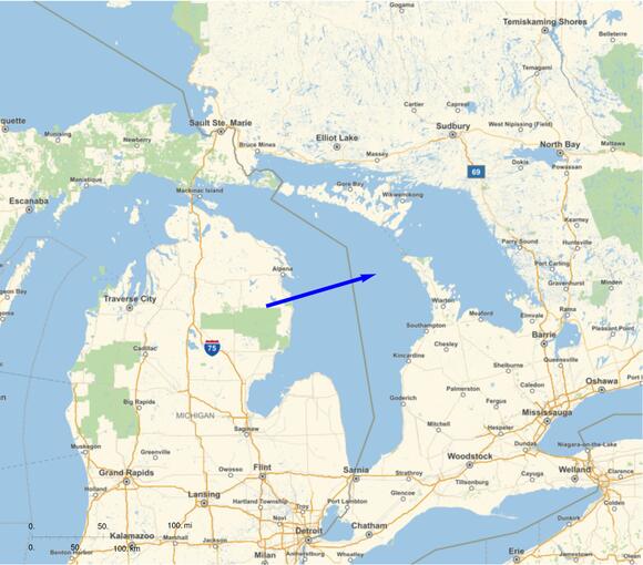 Meteor captured over Northern Michigan disintegrated 46 miles above ...