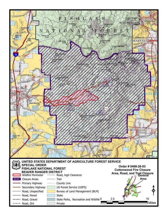 Cottonwood Fire Near Beaver Grows To Over 59,000 Acres Amid Challenging ...