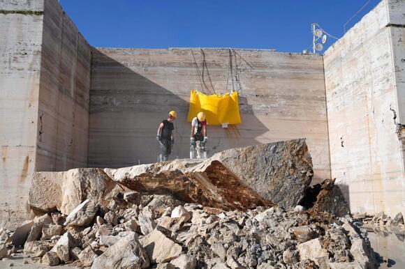 The travertine quarries that built ancient Rome are carving rock for a ...