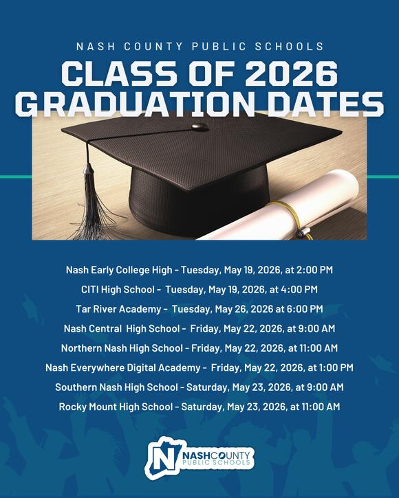 🎓 Nash County Schools share 2026 graduation ceremony schedule - NewsBreak