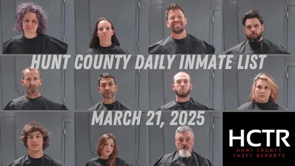 Hunt County Daily Inmate List – March 21, 2025 - NewsBreak