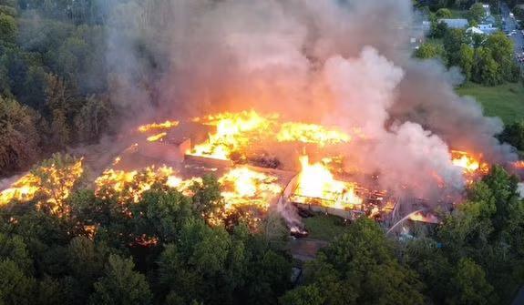 UPDATE: Massive Gorham warehouse fire under control; investigation ...