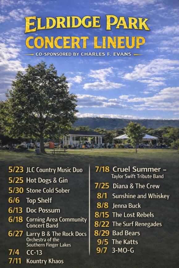2026 Concert Series at Eldridge Park announced - NewsBreak
