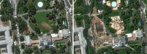 New satellite imagery shows UFC Octagon, ballroom construction at White ...