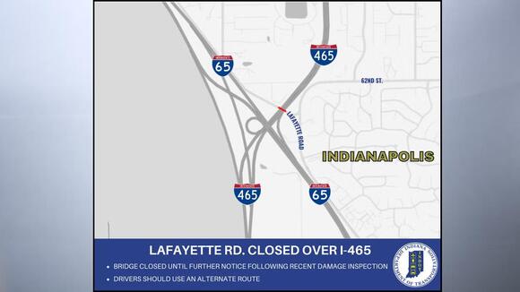 Lafayette Road bridge over I-465 closed after inspection finds ‘issues ...
