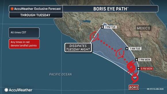 Tropical Storm Boris to make landfall in Mexico with winds, heavy rain ...