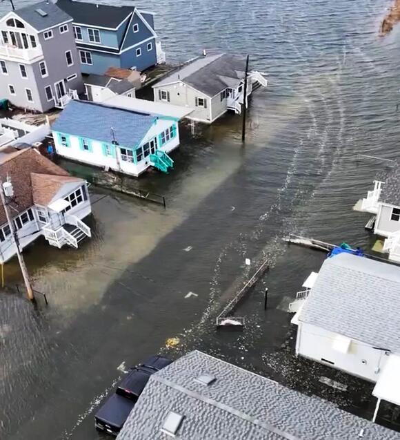 Windy winter storm floods coastal New Hampshire for second time this ...