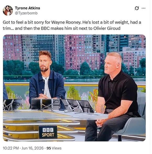 World Cup fans hail Wayne Rooney's TV glow-up as they say he's lost ...