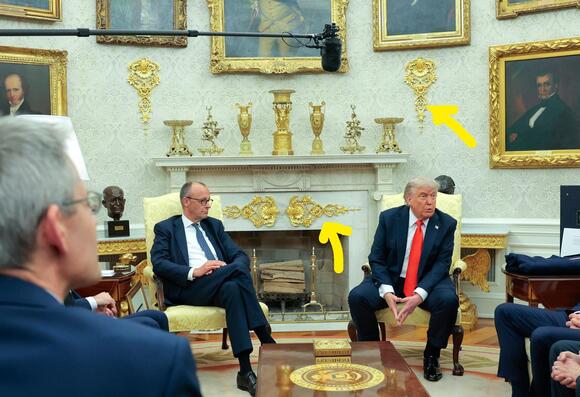 After Trump Bragged About His New "Gold" Oval Office, Sleuths Think ...