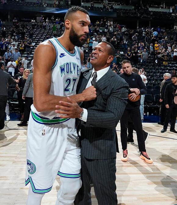 Alex Rodriguez watches Timberwolves’ thrilling Game 7 win courtside ...