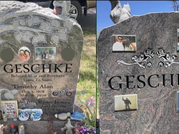 Family fights cemetery's demand to remove headstone with middle finger ...