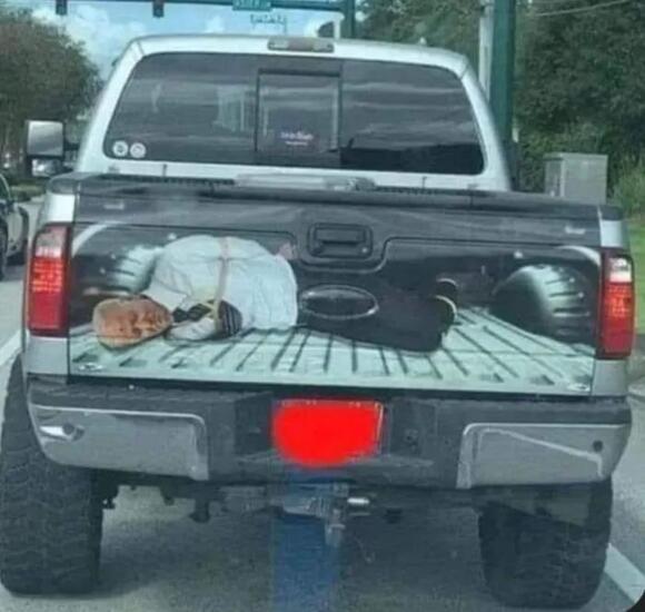 Trump Shares Image of Biden Tied Up in the Back of ‘MAGA’ Pickup Truck ...