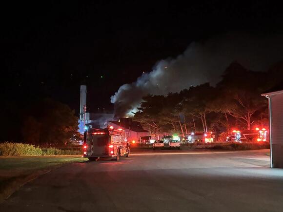 Blaze erupts at Orrington trash plant - NewsBreak