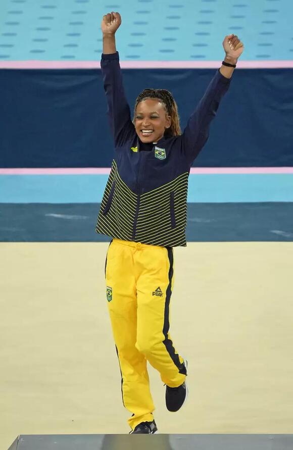 Rebecca Andrade Wins Her First Podium Years After Paris Olympics Run ...