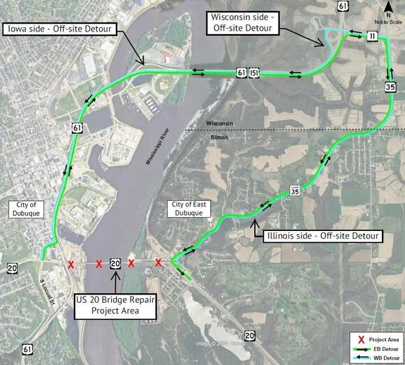 Iowa's Julien Dubuque Bridge To Close For Repairs In 2026 - NewsBreak
