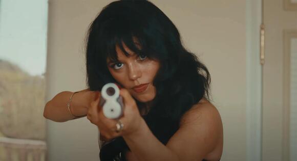 Sabrina Carpenter locks lips with Jenna Ortega in bloody, over-the-top ...