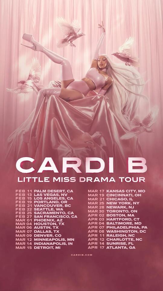 Cardi B Announces 2026 “Little Miss Drama Tour” - NewsBreak