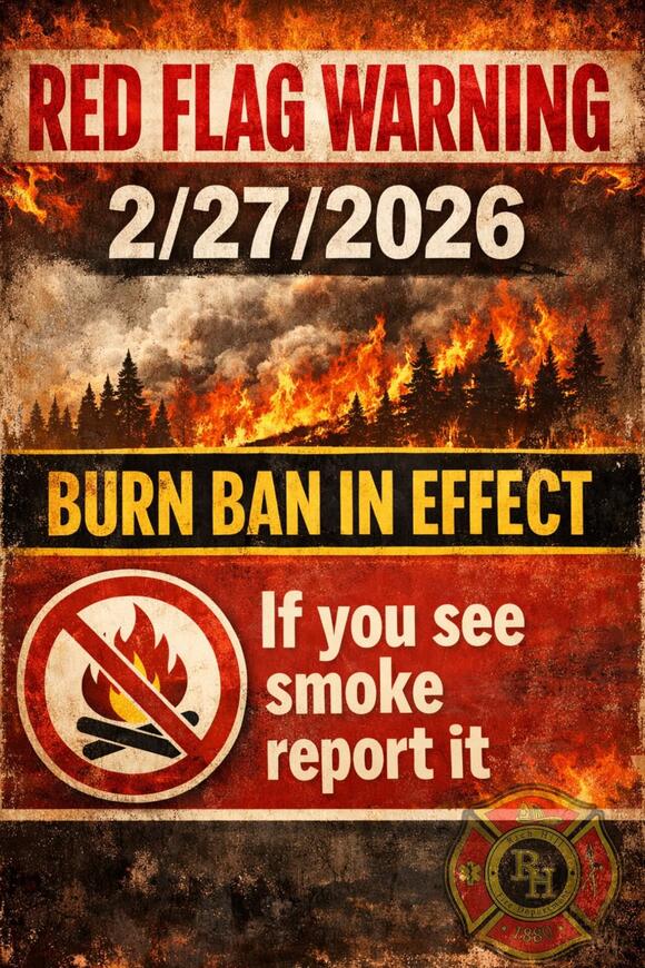 Burn ban in effect due to Red Flag Warning - NewsBreak