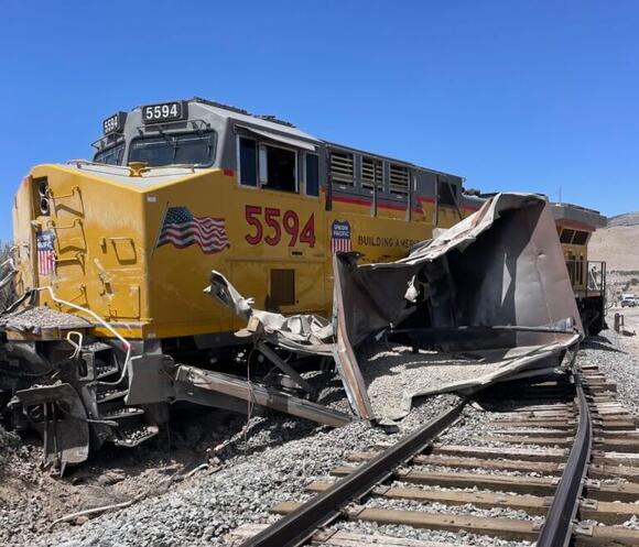 UP train derails following Utah grade-crossing collision - NewsBreak