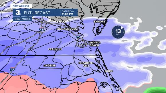 First Warning Forecast: Very cold & windy with snow, rain, and ice this ...