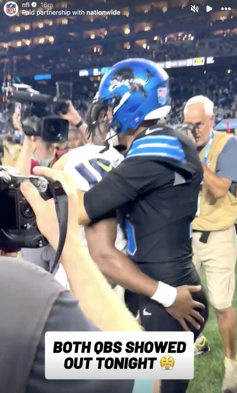 Postgame Handshake Between Jared Goff, Geno Smith Goes Viral