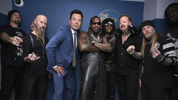 Rappers Offset and JID Perform “Bodies” with Drowning Pool on Fallon ...