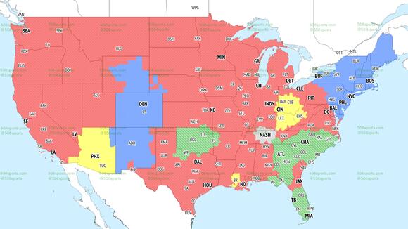 NFL Coverage Map Week 17: Latest TV Broadcast Schedule and Announcers ...