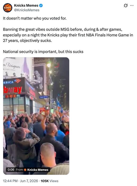 Knicks Fans Blast Donald Trump After Madison Square Garden Cancels NBA ...