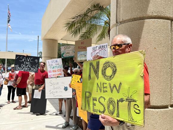 Residents protest Manasota Key resort development - NewsBreak